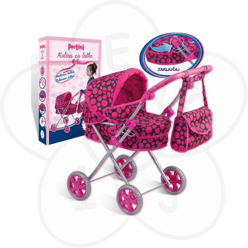 Igračke za decu-Kolica za lutku Pertini P-0248 | Dečji sajt