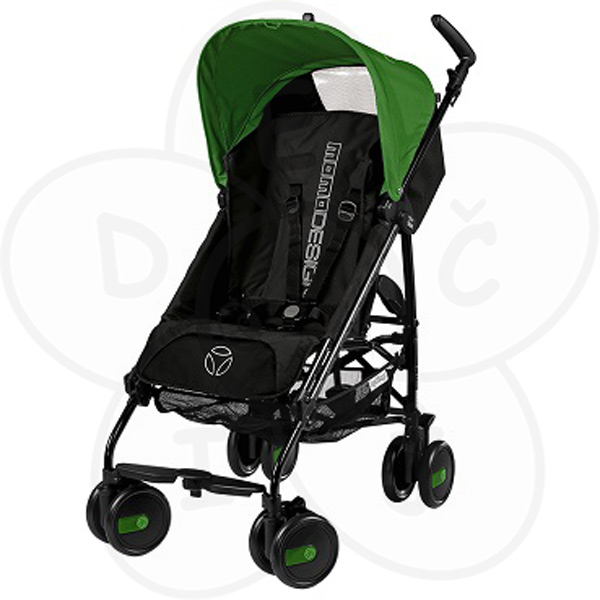 Kolica Pliko Mini Momodesign - Green & Black | Dečji sajt