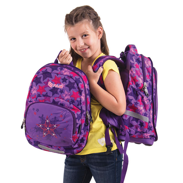 Ranac za devojčice - Ranac 2 u 1 Kids Violet Star | Dečji sajt