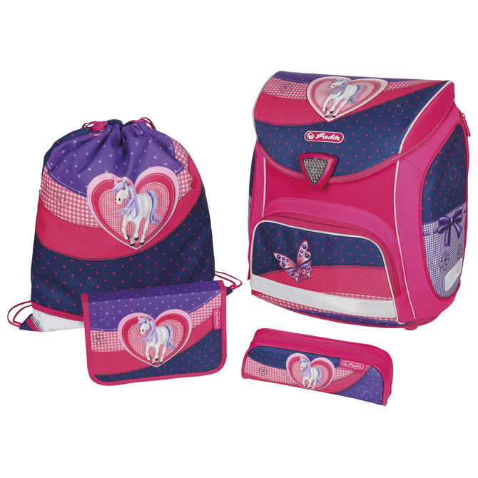 Torba đačka Set 4/1 Sporti Plus Glitter Herlitz 803141 | Dečji sajt