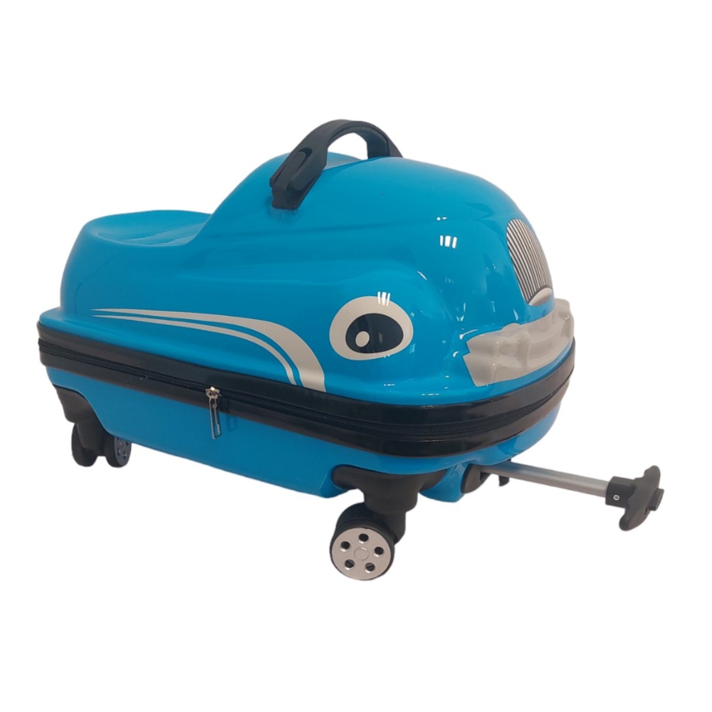 Dečiji kofer Autić plavi 18'', koferi za decu | Dečji sajt