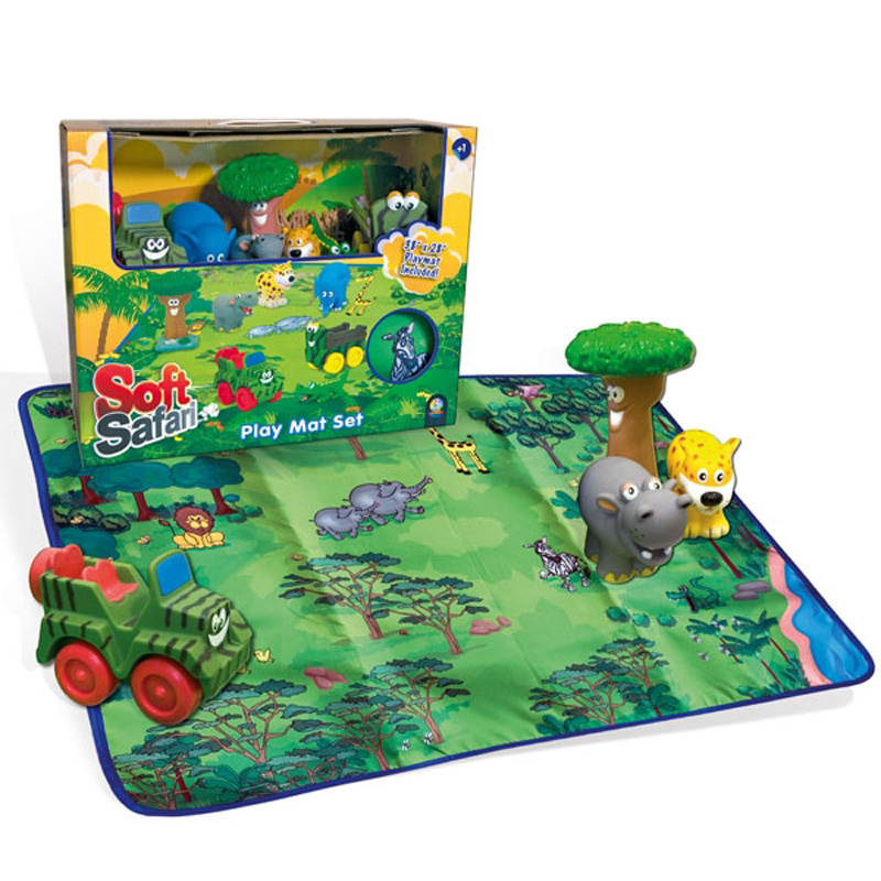 Igračke za bebe - Pertini mekani safari set sa podlogom | Dečji sajt