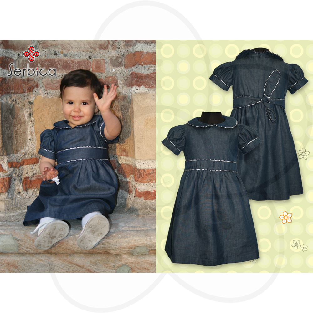 Dečija odeća online - Teksas haljina za devojčice | Dečji sajt