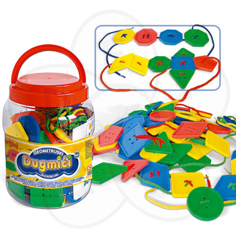 Geometrijski dugmići P-0234T, Pertini igračke | Dečji sajt