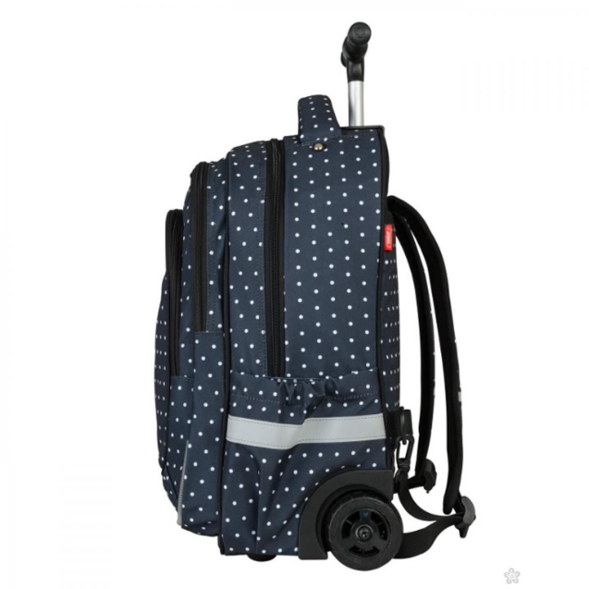 Ranac na točkice Dots Black 21949 | Dečji sajt