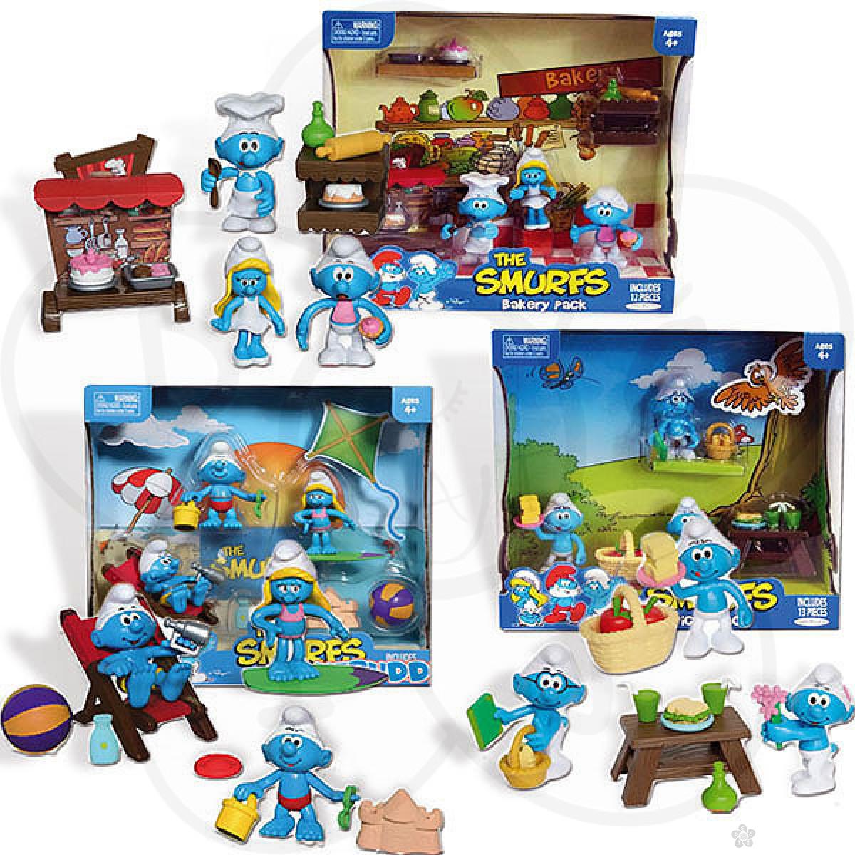 Štrumfovi-Set 3 figurice, pertini | Dečji sajt