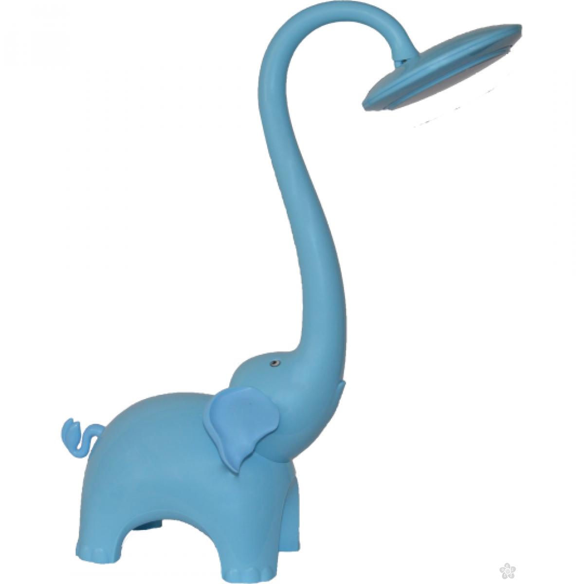 Led Stona lampa 6W Plavi slon, 162012 | Dečji sajt