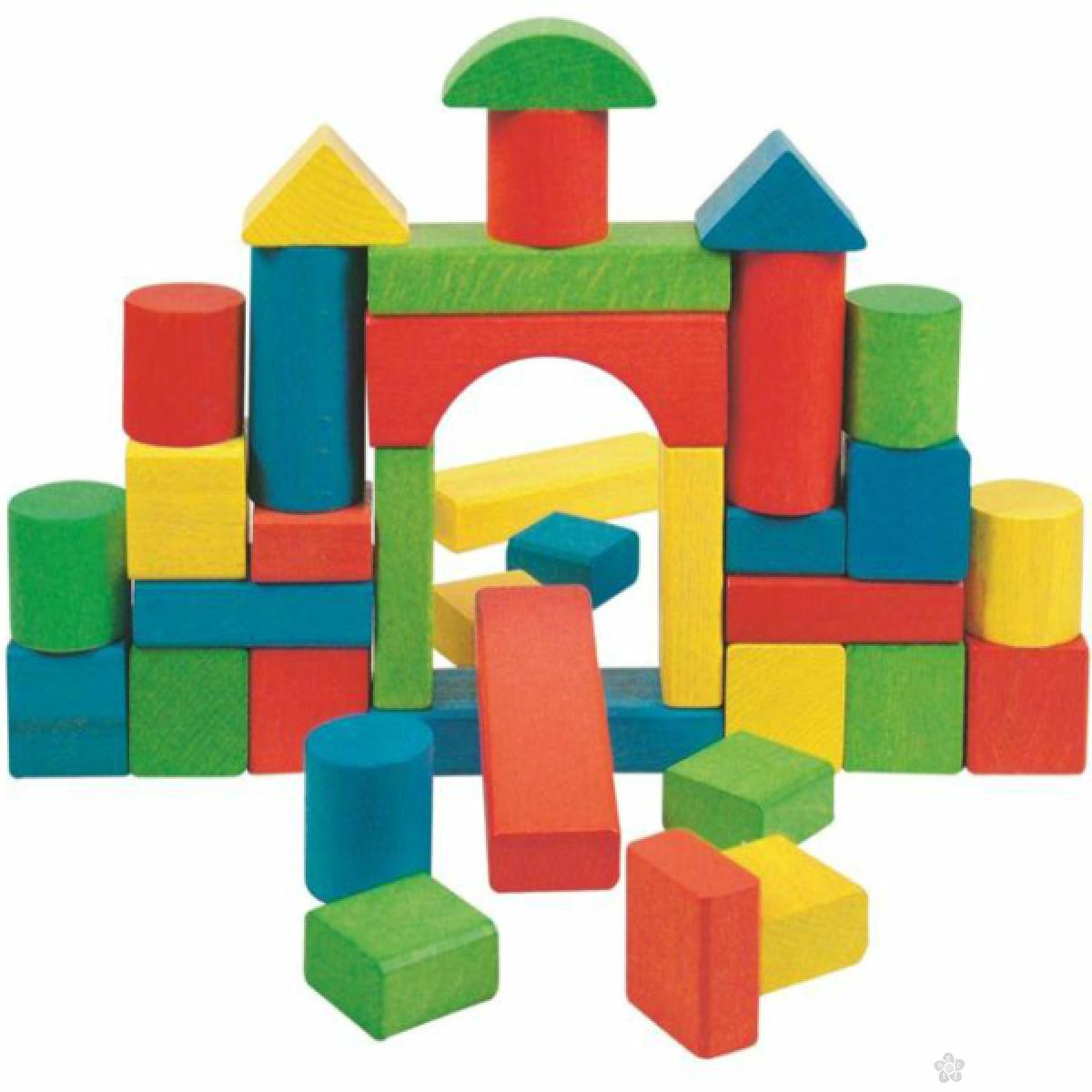 Drvene kockice u boji, 90195 | Dečji sajt